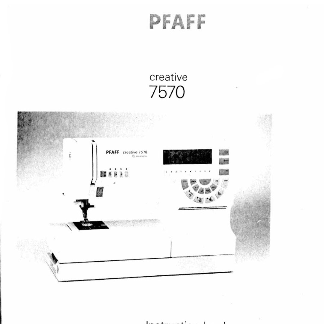 Pfaff Creative 7570 Owners Manual - Etsy