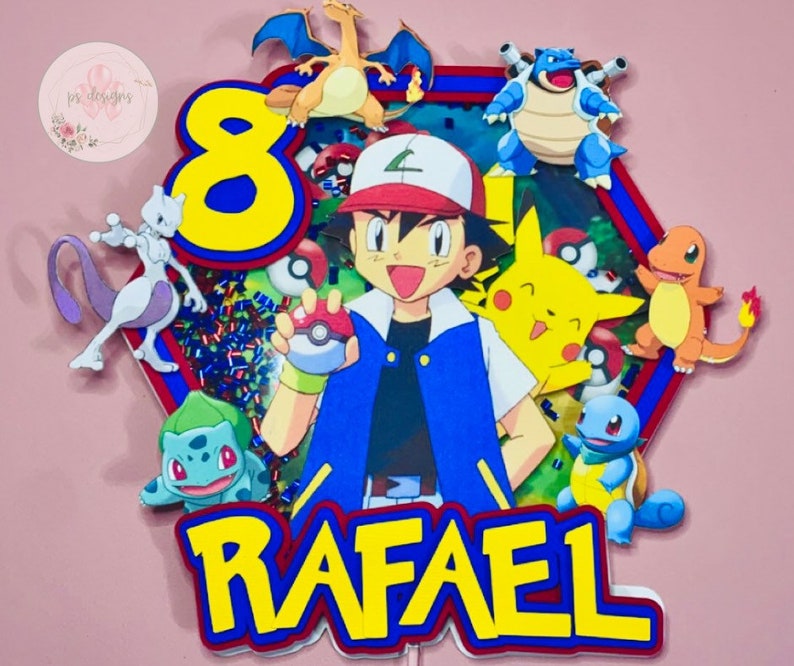 Pokemon Cake Topper Pokemon Inspired 3D Pokemon Cake - Etsy