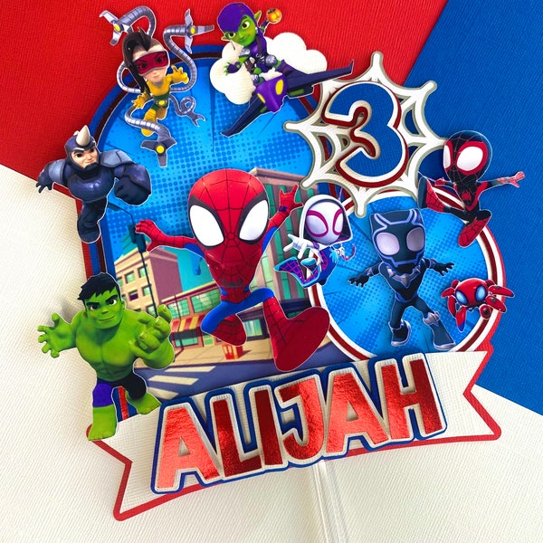 Spidey Light up Cake Topper - Etsy