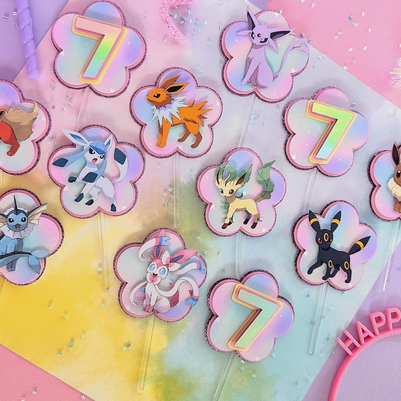 Pokemons Cake Topper - Etsy