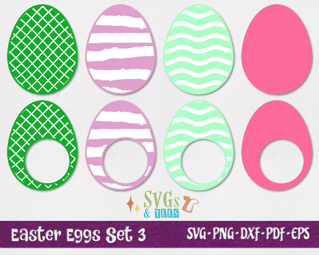 Easter Eggs SVG Files - Easter Egg PNG, Cut Files for Cricut ...