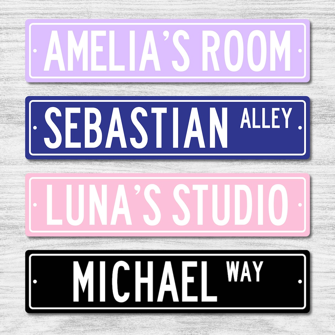 Custom Road Signs I Personalized Road Sign I Custom Metal Street Sign I ...
