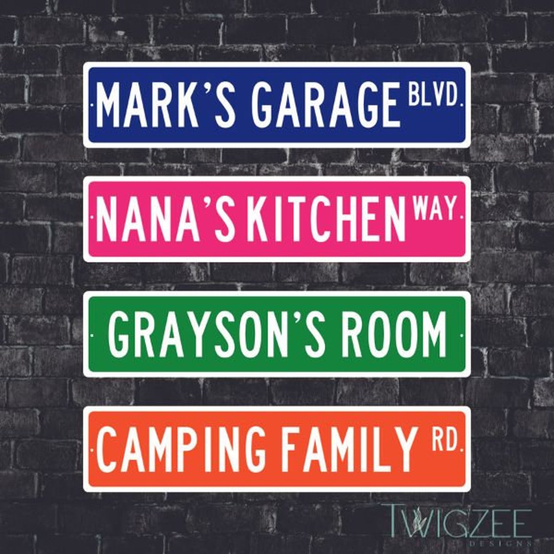 Custom Road Signs I Personalized Road Sign I Custom Metal Street Sign I ...