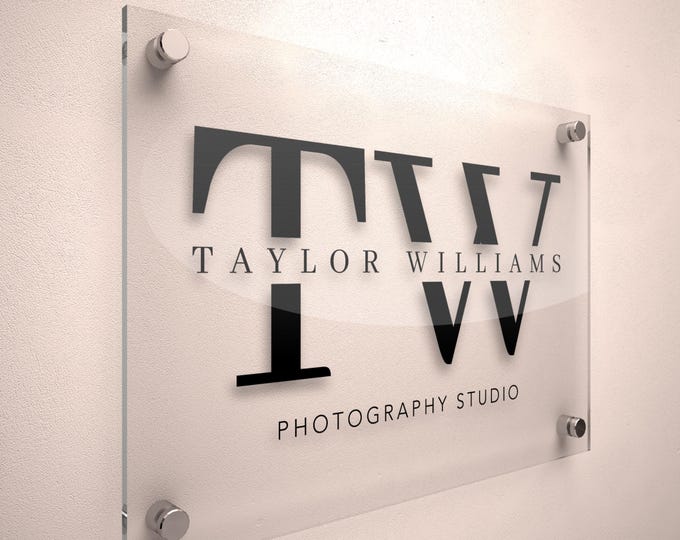Metal Business Signage, Sign for Office, LED Backlit Sign, Small ...