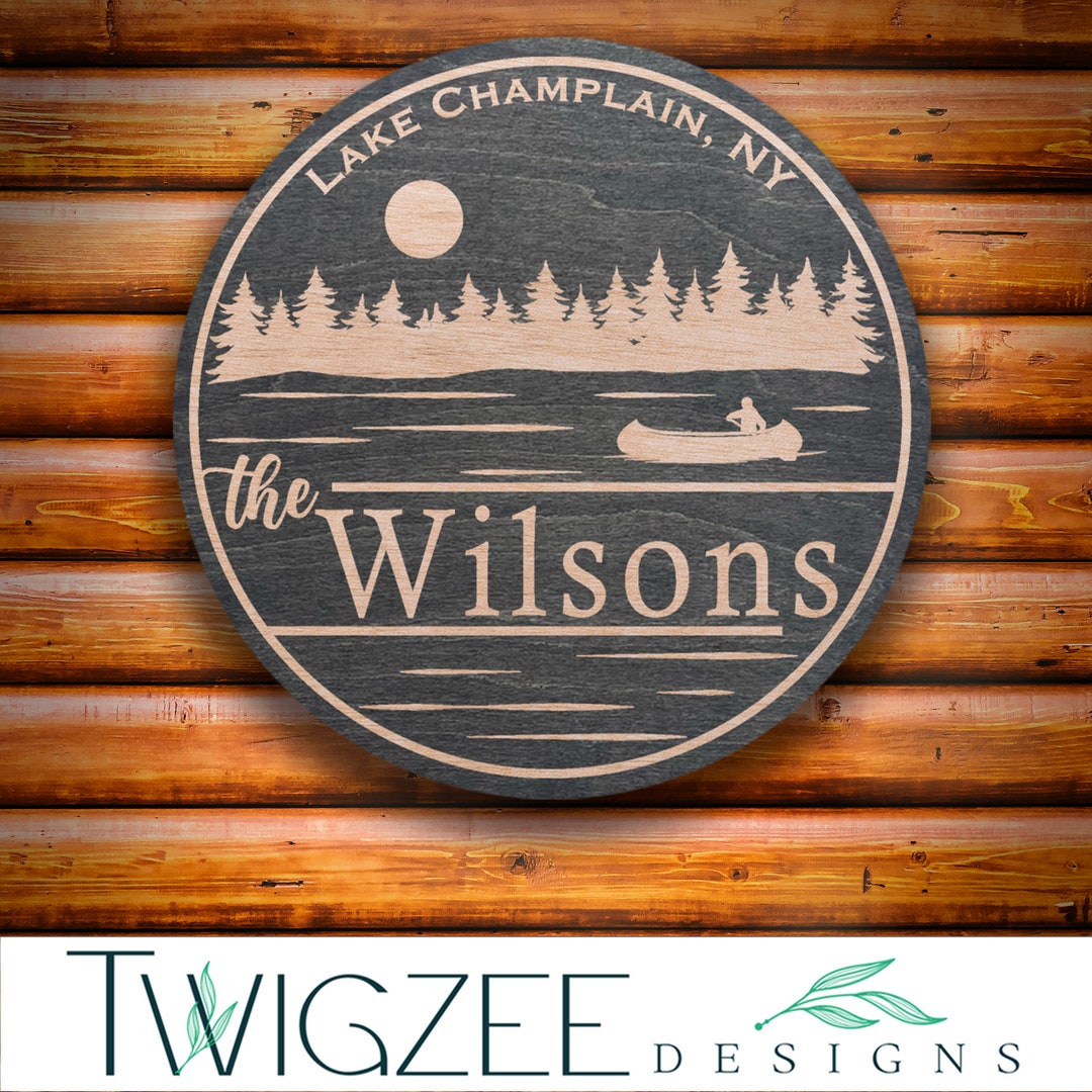 Custom Lake Sign I Use Any Lake | Lake Gifts | Family Lake House Sign ...