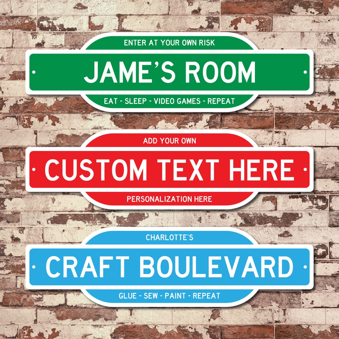 Custom Road Signs I Personalized Road Sign I Custom Metal Street Sign I ...