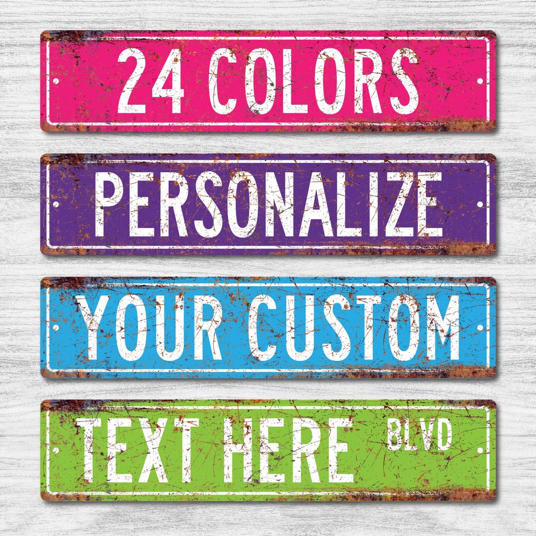 Custom Road Signs I Personalized Road Sign I Custom Metal Street Sign I ...