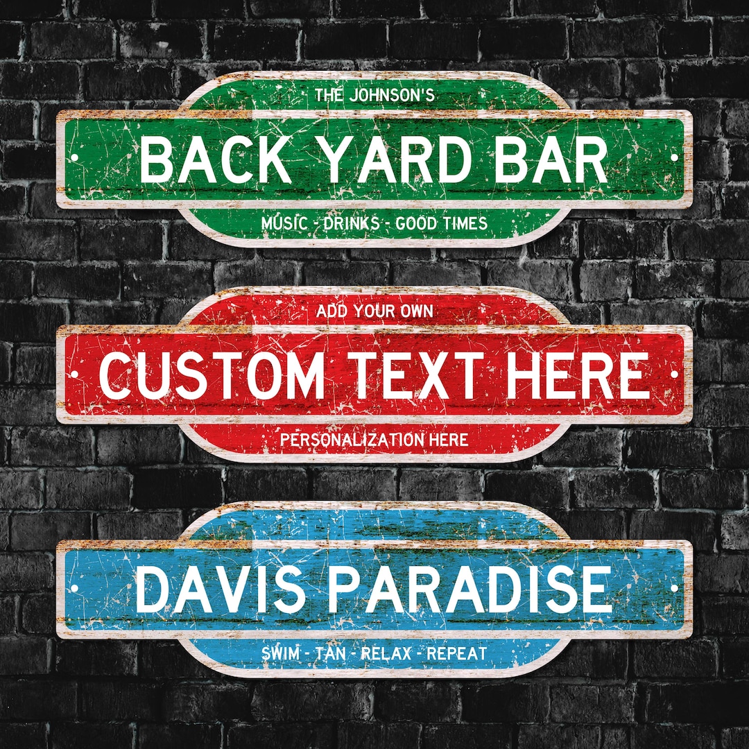 Custom Road Signs I Personalized Road Sign I Custom Metal Street Sign I ...