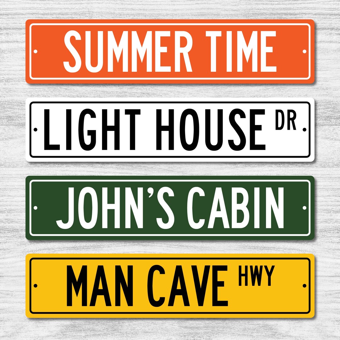 Custom Road Signs I Personalized Road Sign I Custom Metal Street Sign I ...