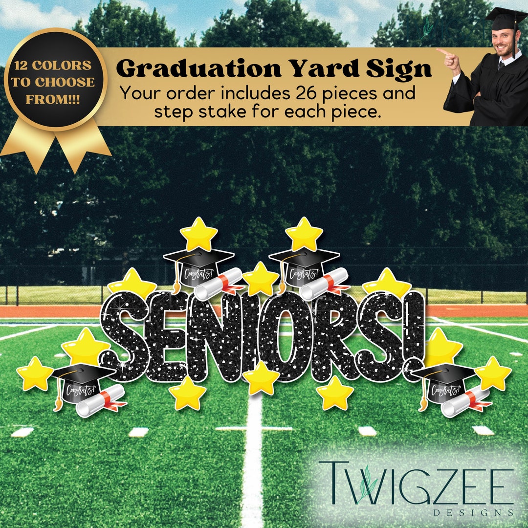 2024 Grad Yard Sign, Class of 2024, High School Graduation, College ...