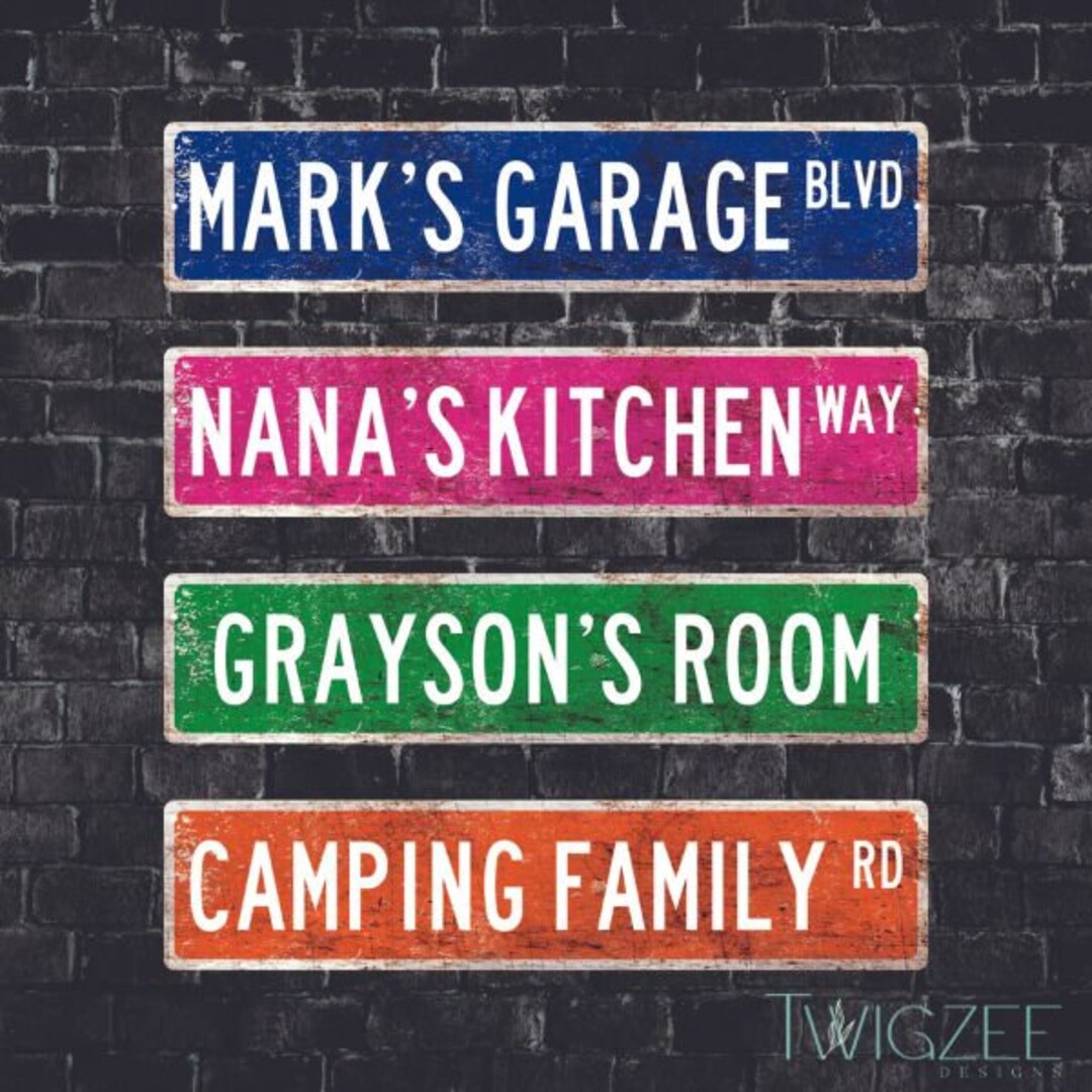 Custom Road Signs I Personalized Road Sign I Custom Metal Street Sign I ...