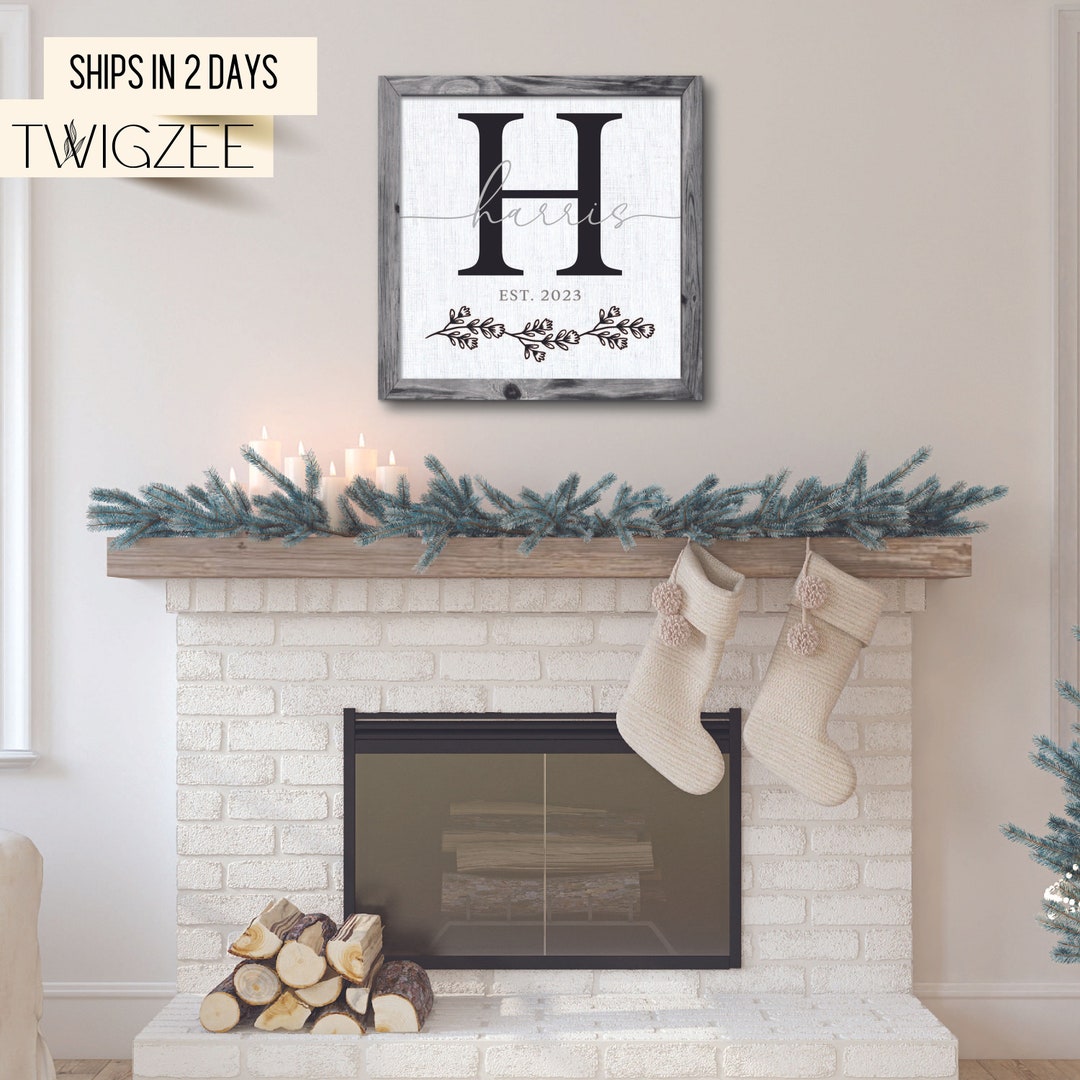 Personalized Canvas Sign I Family Monogram I Family Wall Art I ...