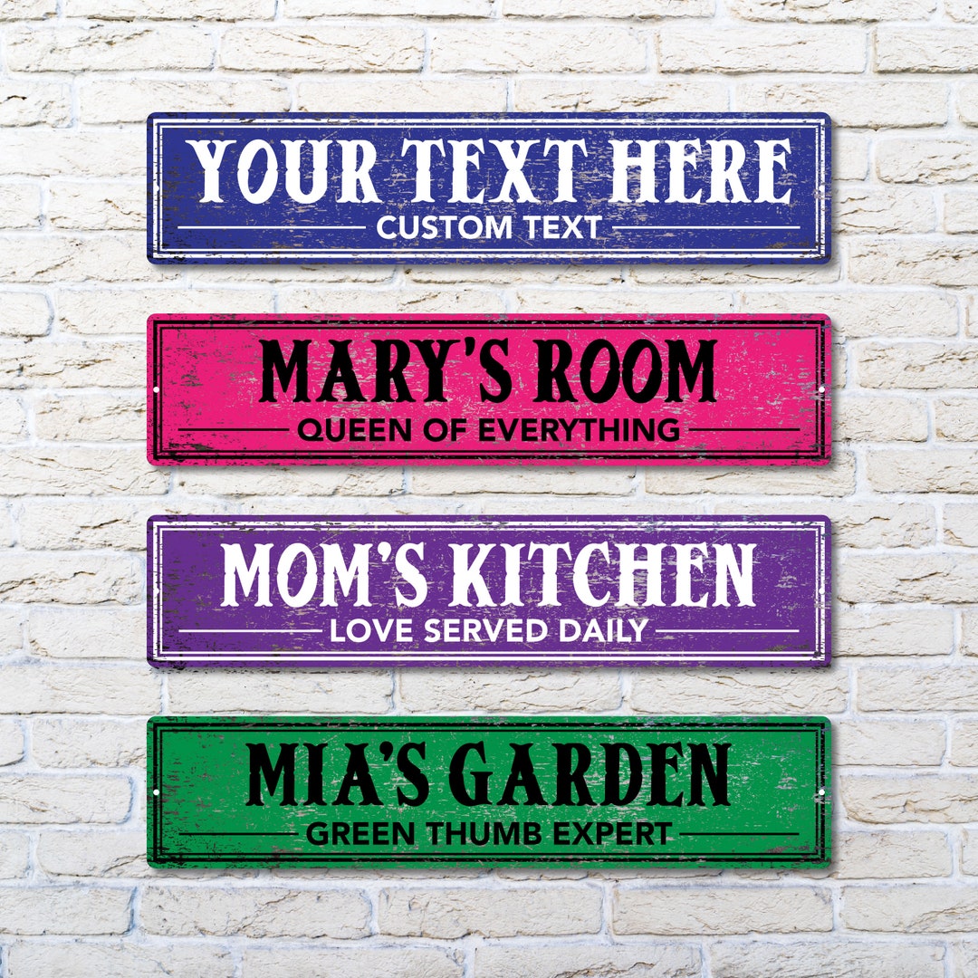 Custom Road Signs I Personalized Road Sign I Custom Metal Street Sign I ...