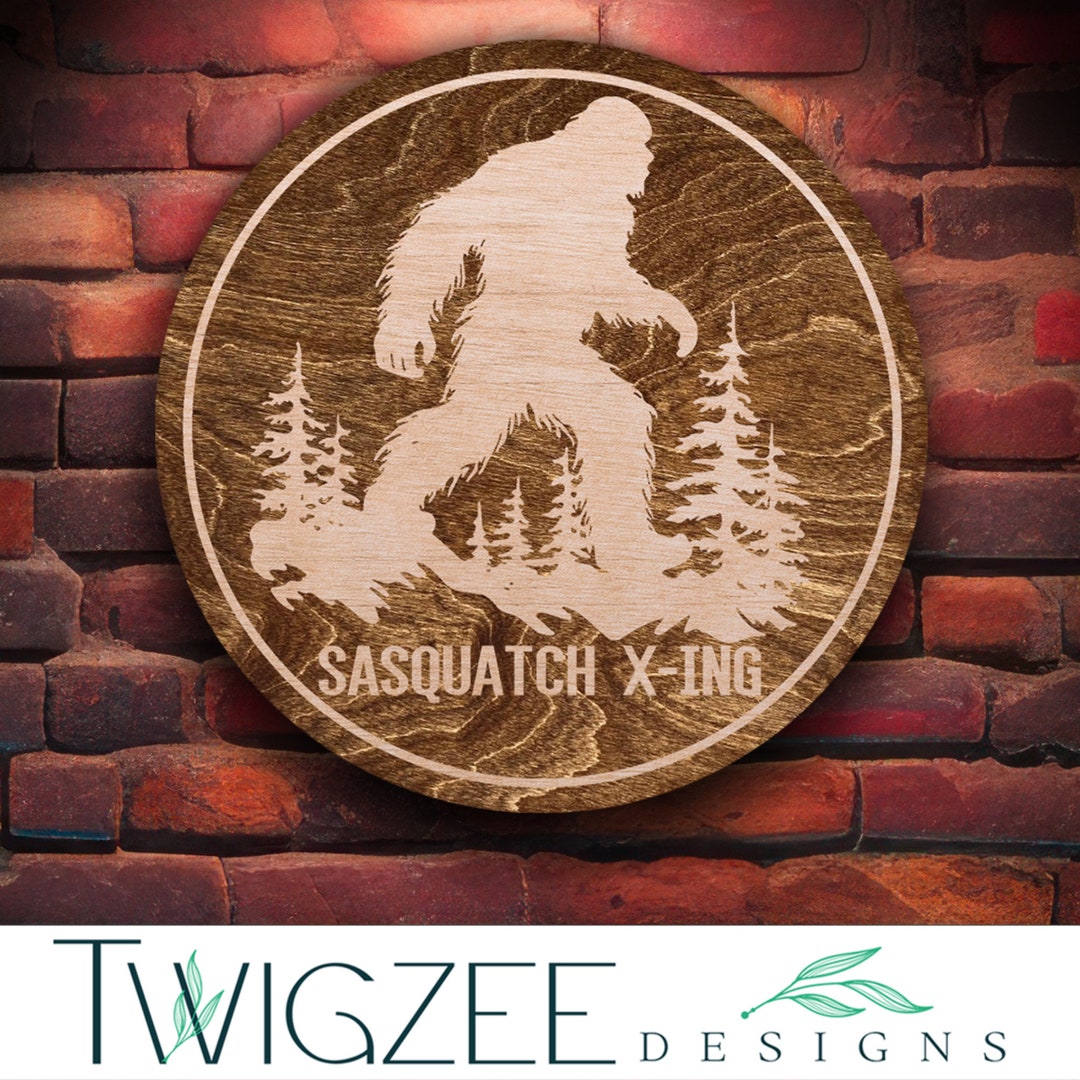 Sasquatch Crossing I Gift for Him | Family Lake House Sign | Custom ...