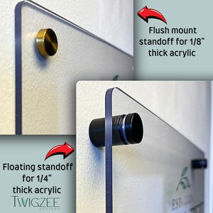 Custom Acrylic Business Logo Sign - Modern Floating Office Wall Sign ...