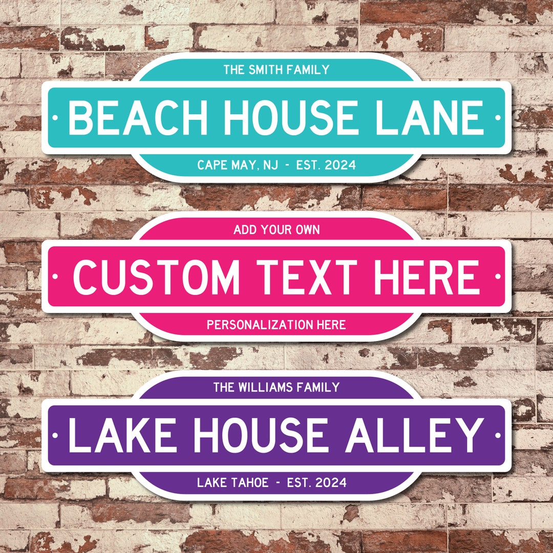 Custom Road Signs I Personalized Road Sign I Custom Metal Street Sign I ...