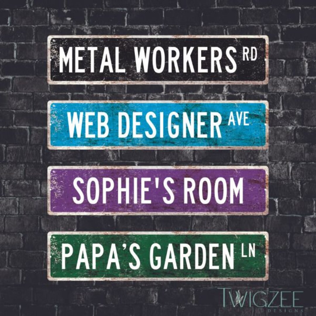 Custom Road Signs I Personalized Road Sign I Custom Metal Street Sign I ...