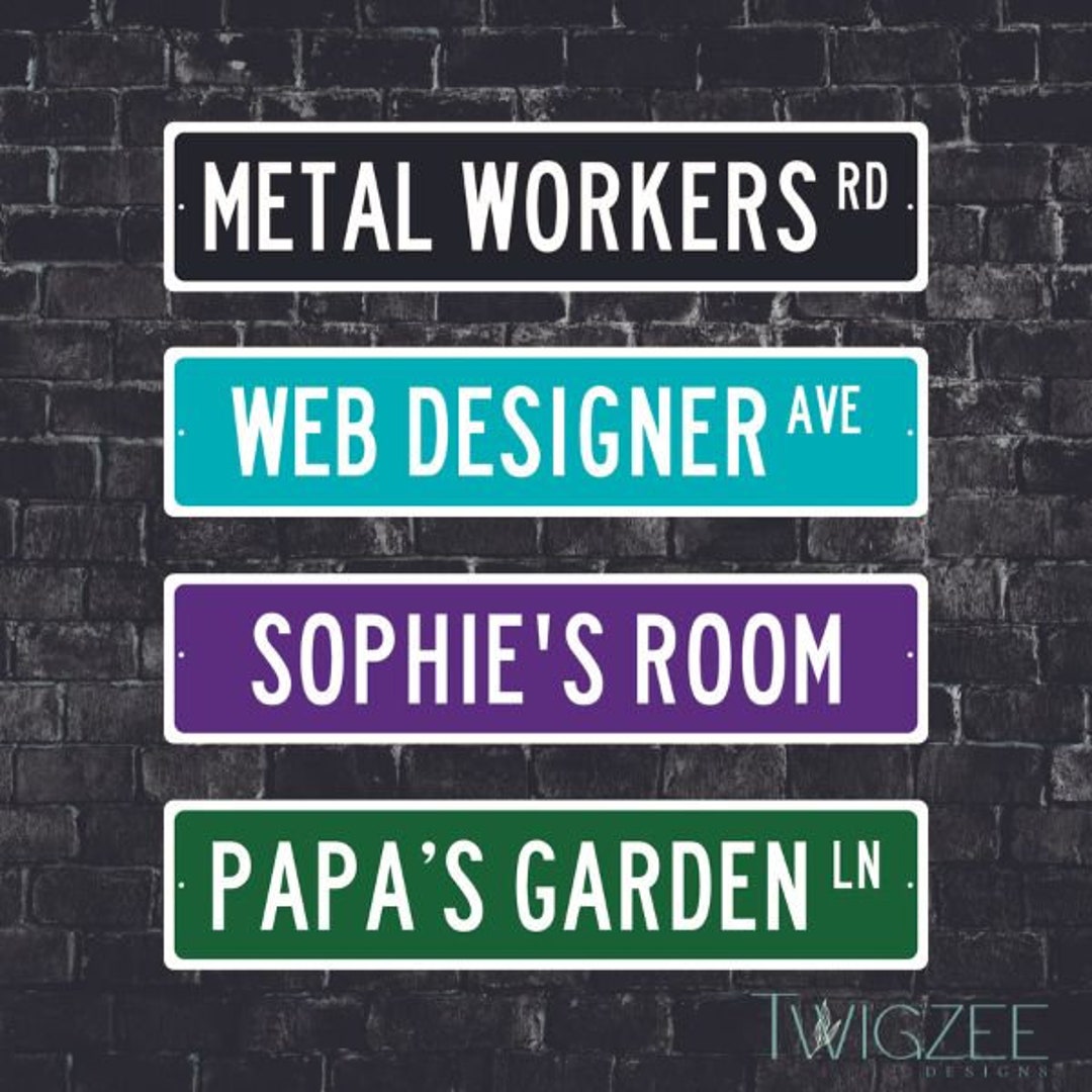 Custom Road Signs I Personalized Road Sign I Custom Metal Street Sign I ...