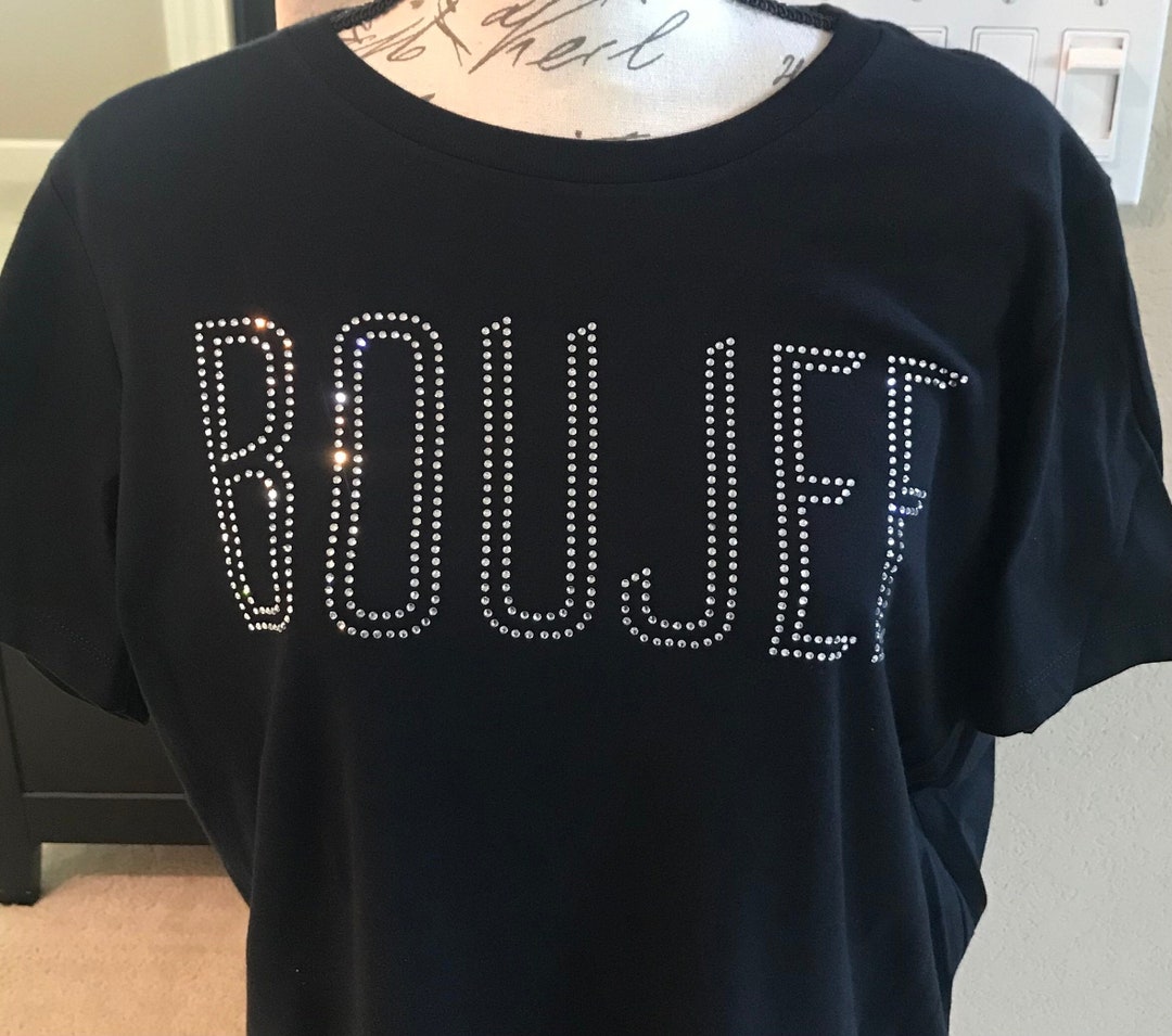 Boujee Woman's Rhinestone Shirt, Classy Tshirt, Girl Power T-shirt ...