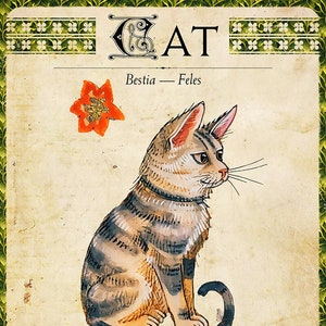 MTG Bestiary: G Cat 1/1 Token - Etsy