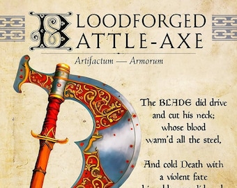 Bloodforged Battle-axe Token Custom MTG Magic the Gathering Innistrad ...