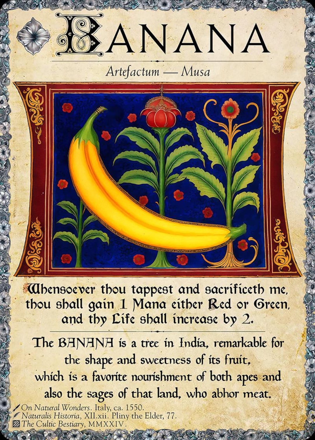 MTG Bestiary: Banana Token (4 Choices!) - Etsy