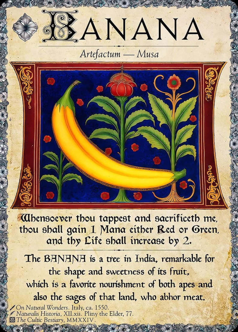 MTG Bestiary: Banana Token (4 Choices!) - Etsy