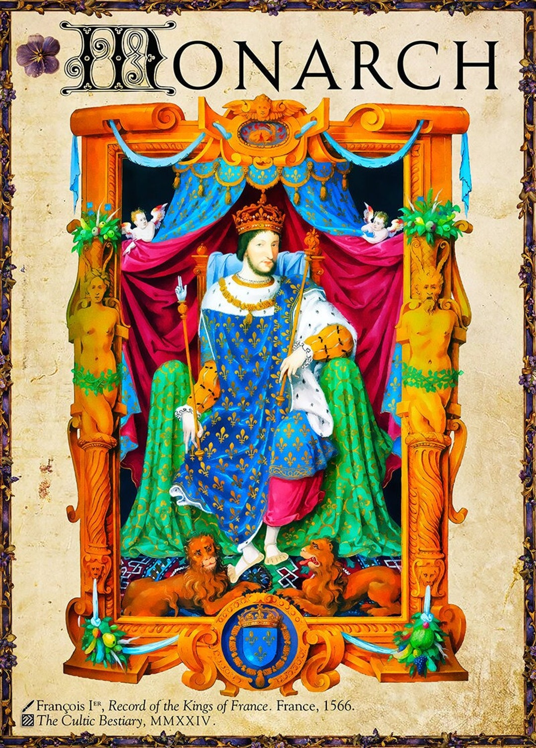 MTG Bestiary: Monarch Token (francis Variant) - Etsy