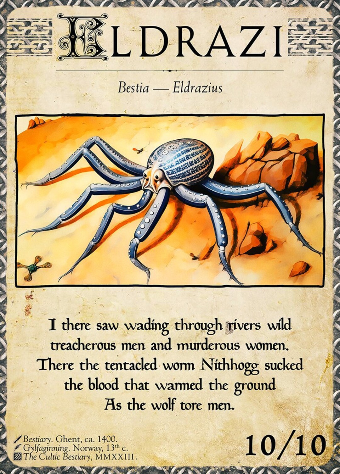 MTG Bestiary: Eldrazi Token - Etsy