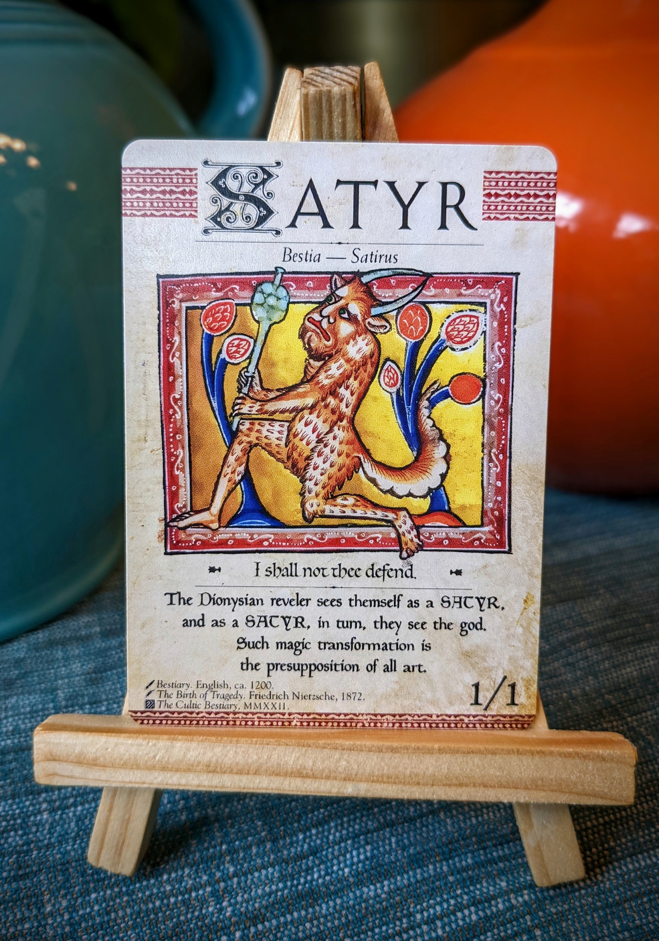 MTG Bestiary: R Satyr Token - Etsy