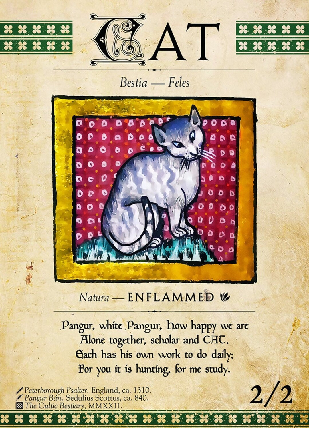 MTG Bestiary: G Cat With Haste Token - Etsy