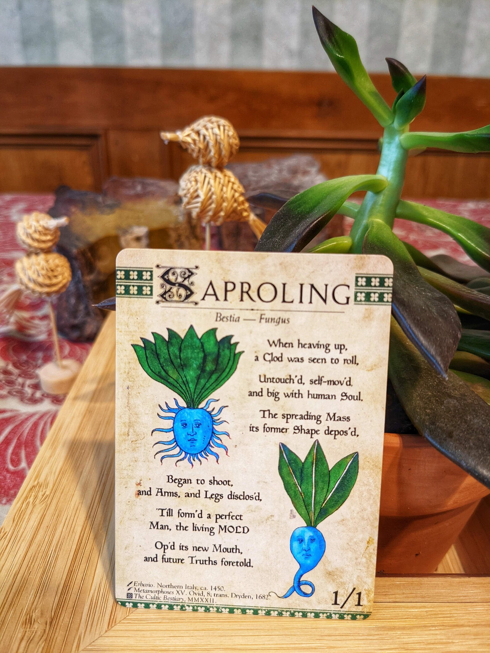 MTG Bestiary: Saproling Token (roots Variant) - Etsy