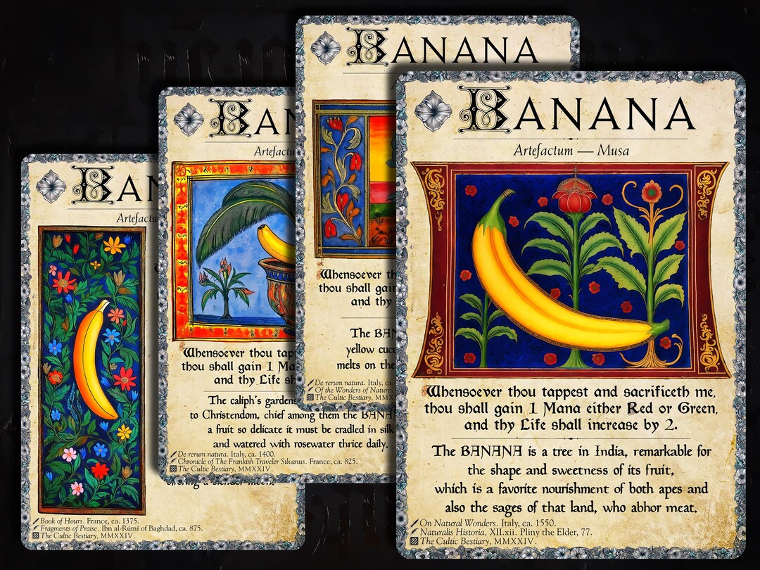 MTG Bestiary: Banana Token 4 Designs - Etsy