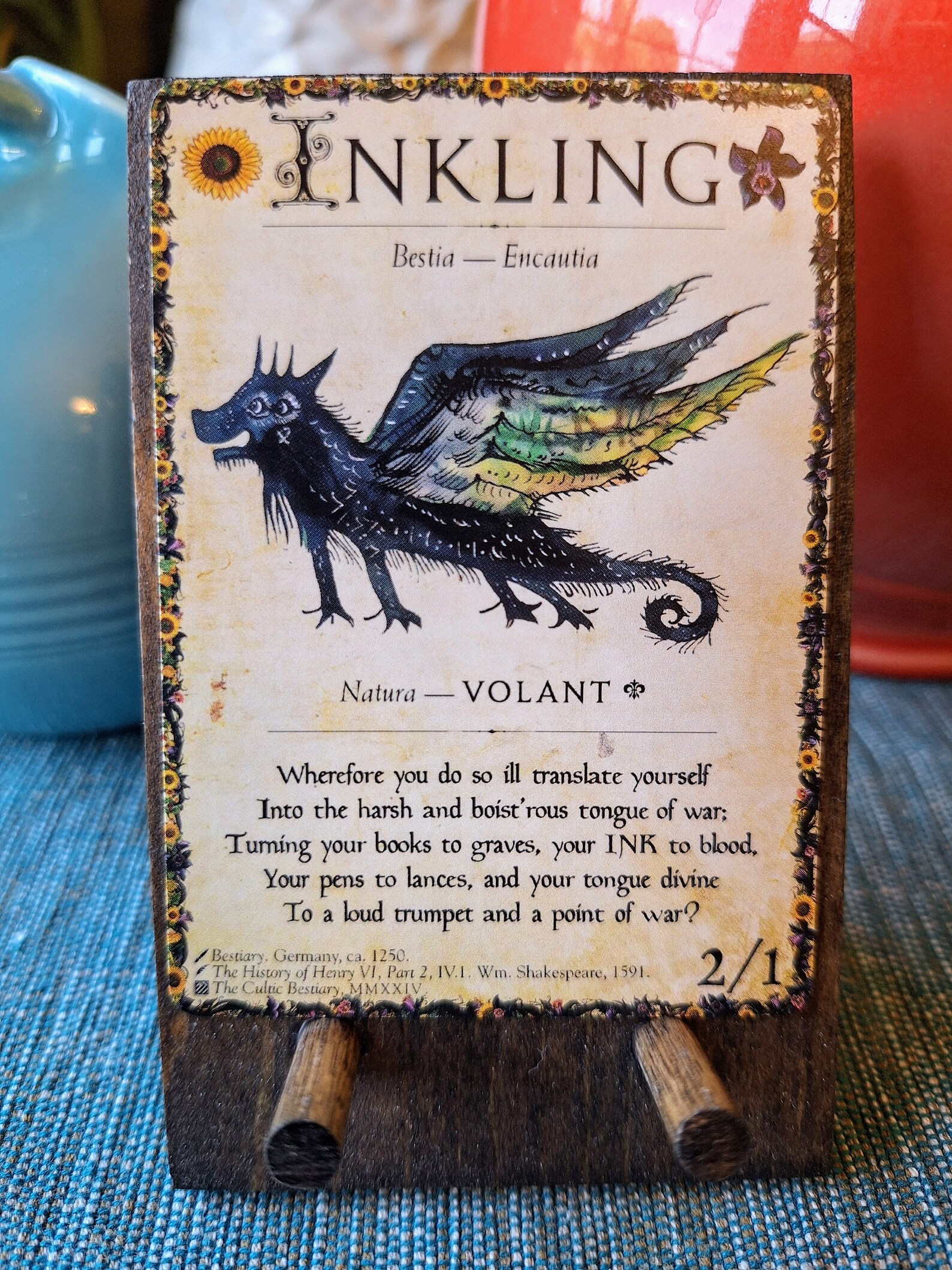 MTG Bestiary: WB Inkling Token - Etsy
