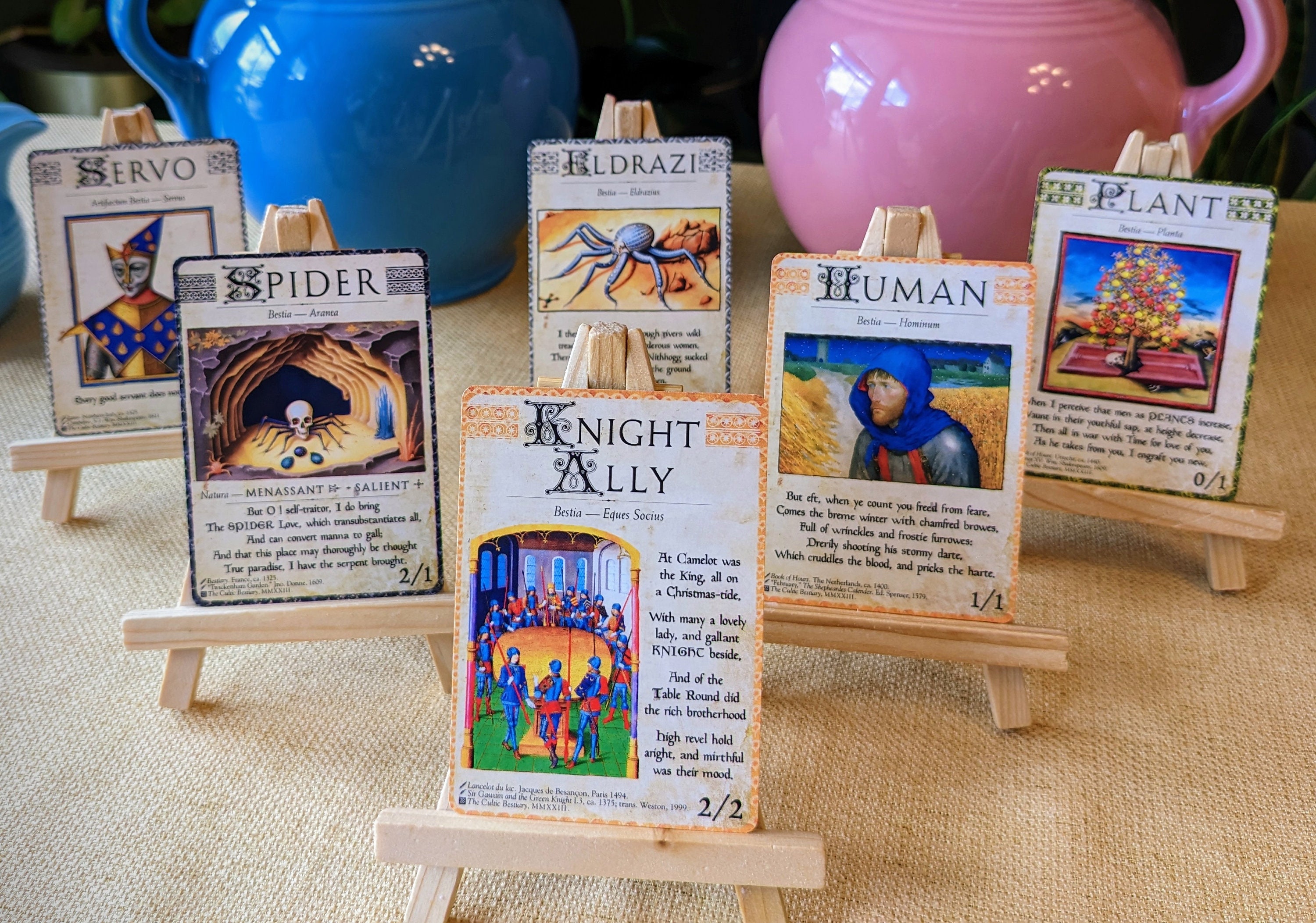 MTG Bestiary: Knight Ally Token - Etsy