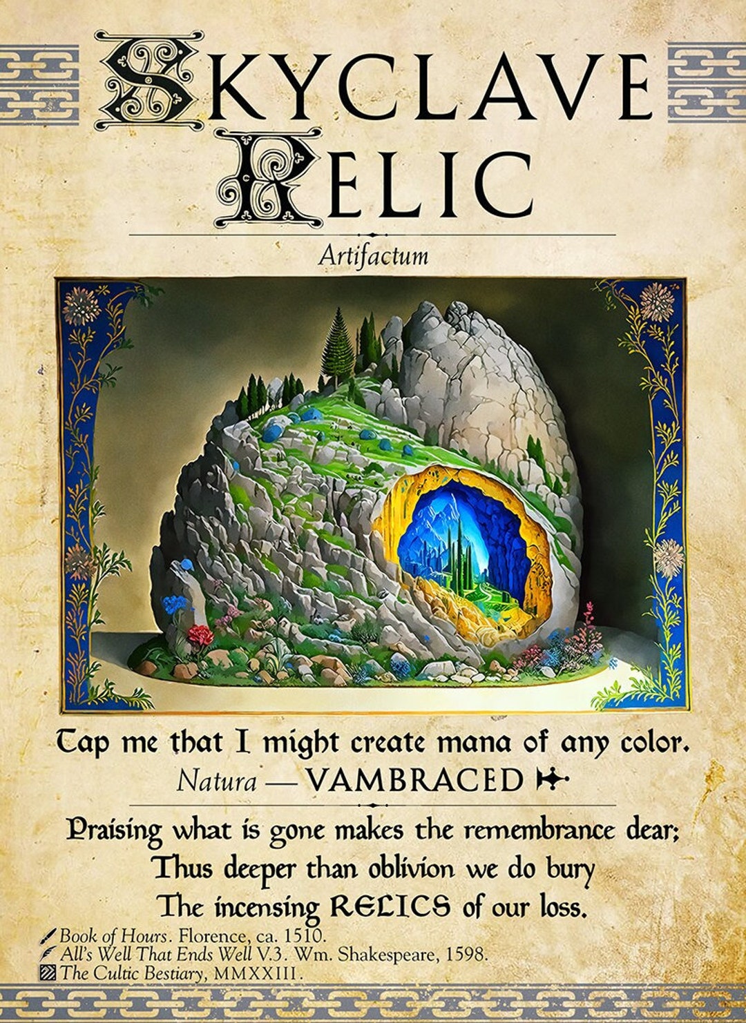 MTG Bestiary: Skyclave Relic Token - Etsy