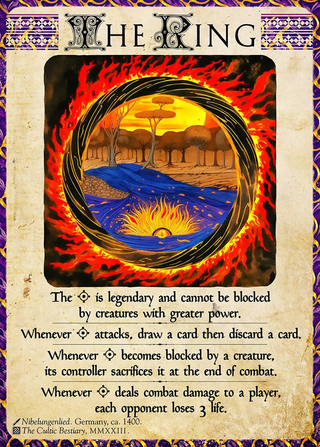 MTG Bestiary: the Ring Emblem - Etsy