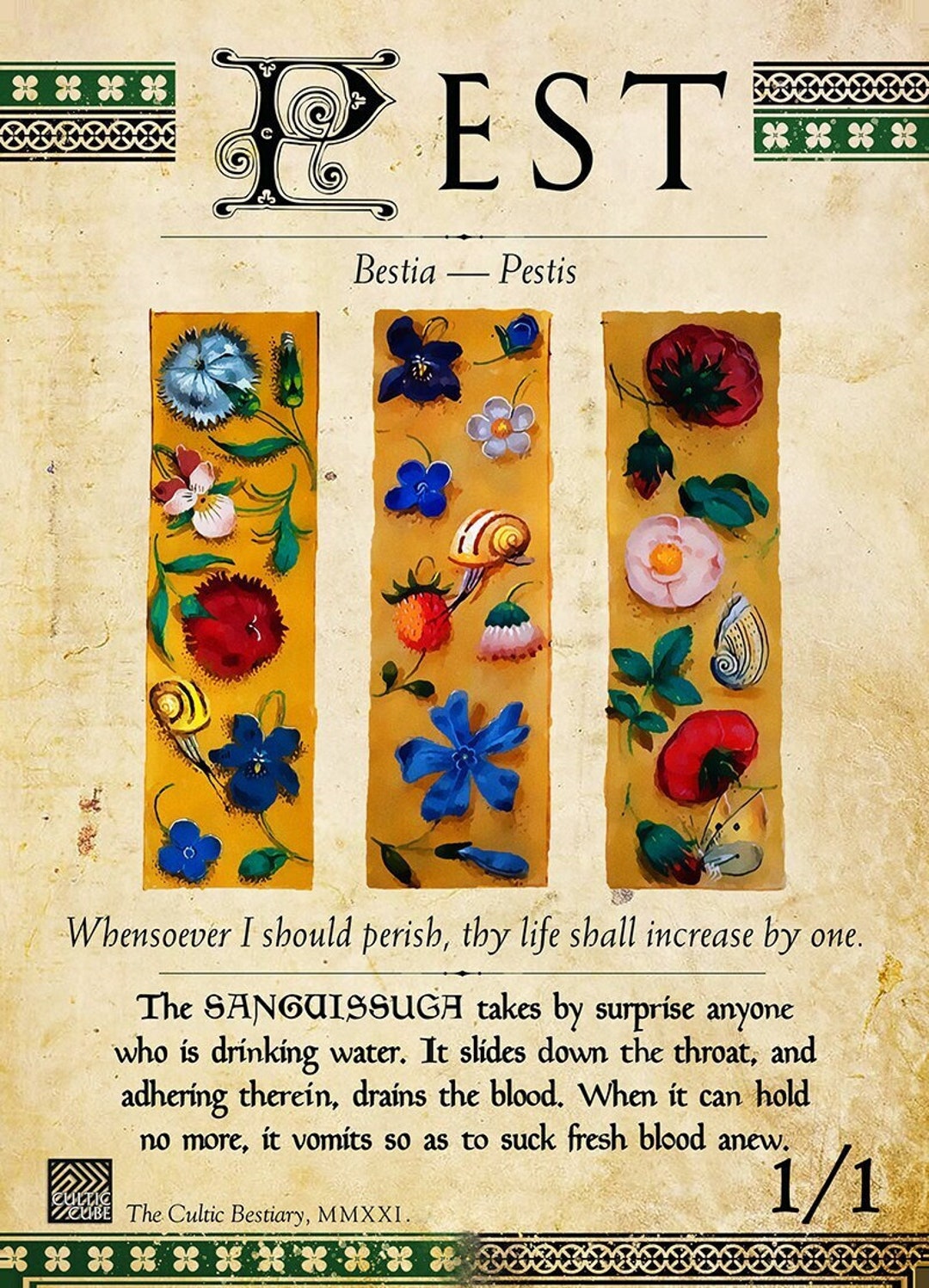 MTG Bestiary: Pest Token - Etsy