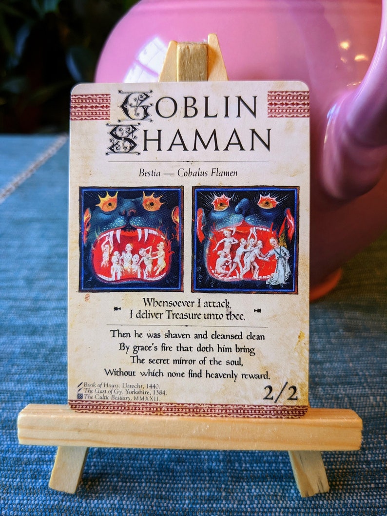 MTG Bestiary: Goblin Shaman Token - Etsy
