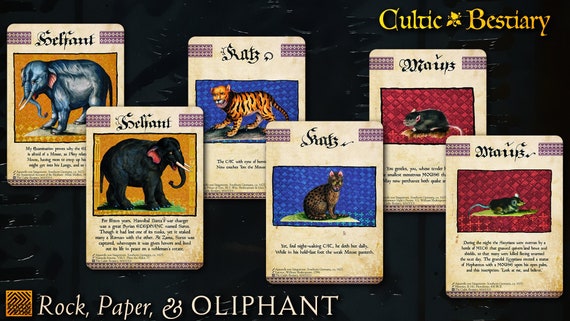 MTG Bestiary: Rock Paper Scissors Cards 6 - Etsy