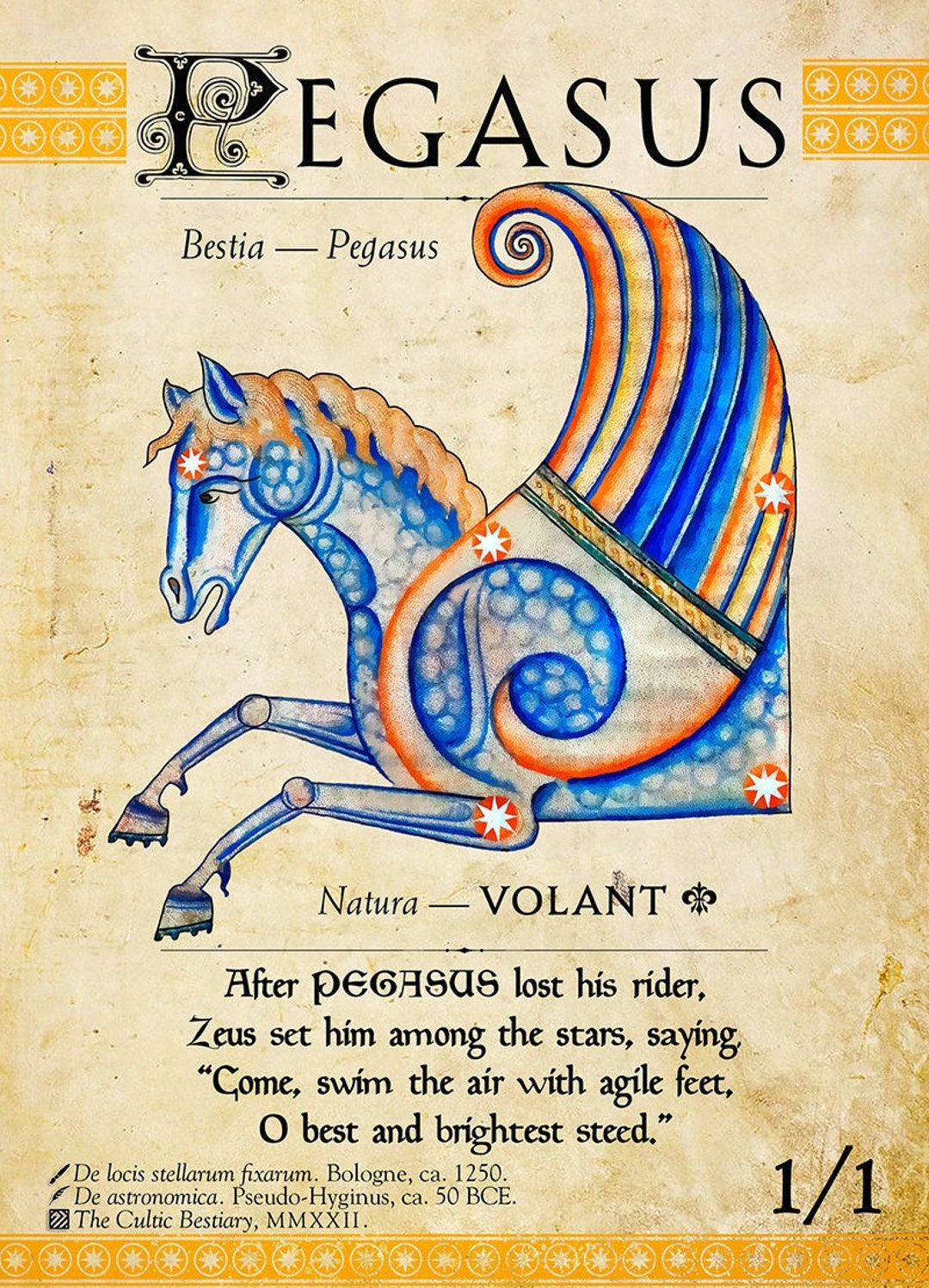 MTG Bestiary: Pegasus 1/1 Token - Etsy