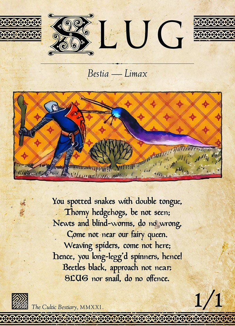 MTG Bestiary: Slug Token - Etsy