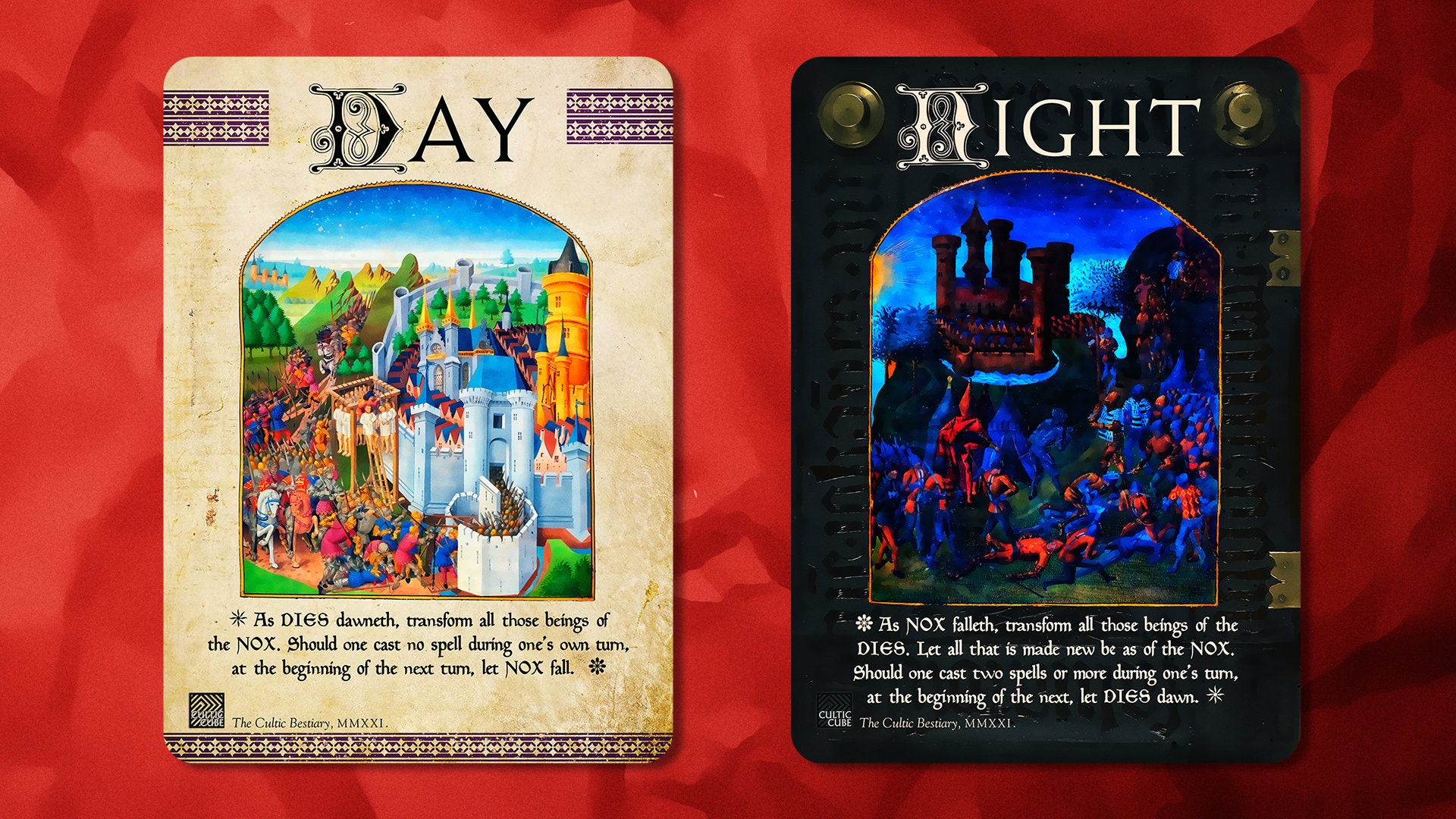 MTG Bestiary: Day/night Token castle Variant - Etsy