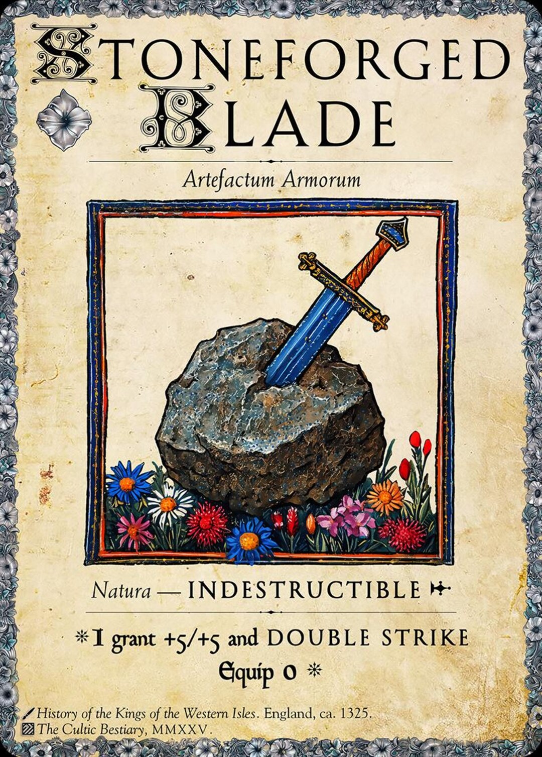 MTG Bestiary: Stoneforged Blade Token - Etsy
