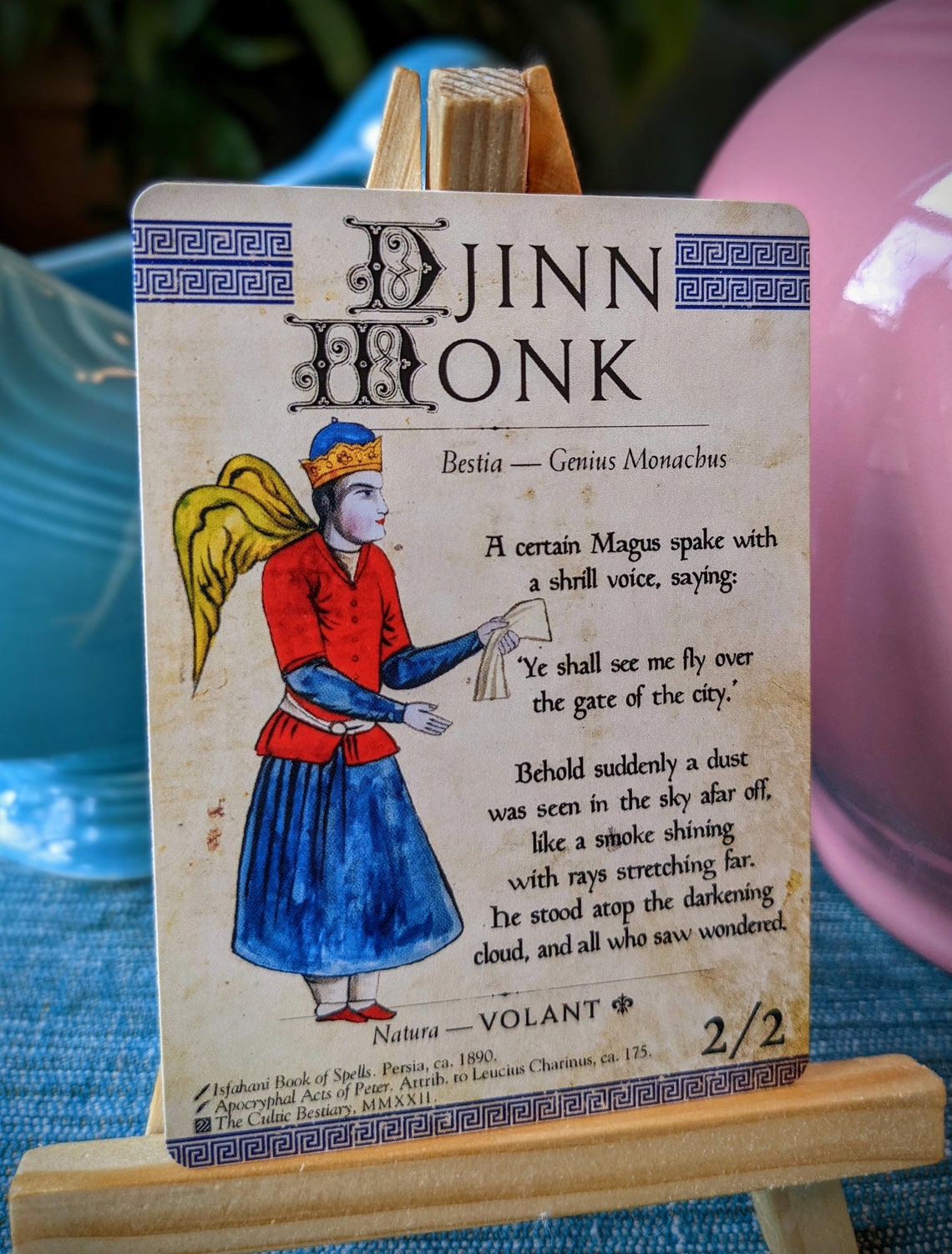 MTG Bestiary: Djinn Monk Token - Etsy