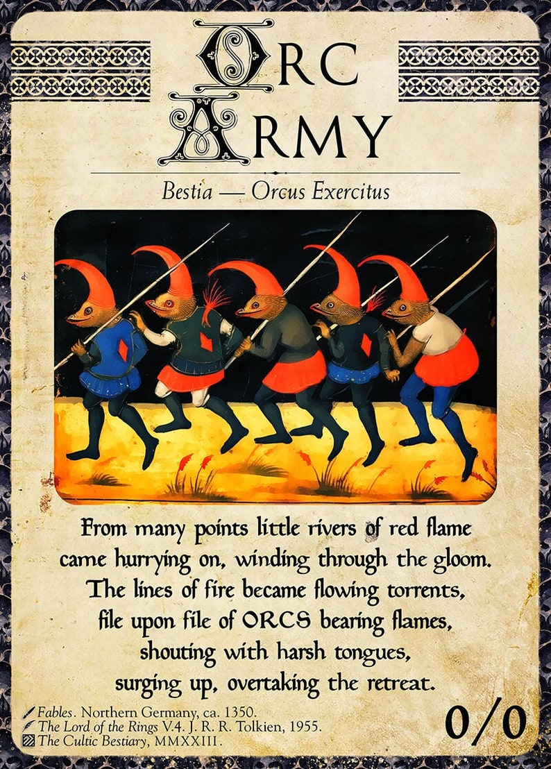 MTG Bestiary: Orc Army Token - Etsy