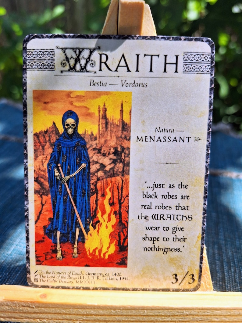 MTG Bestiary: Wraith Token - Etsy