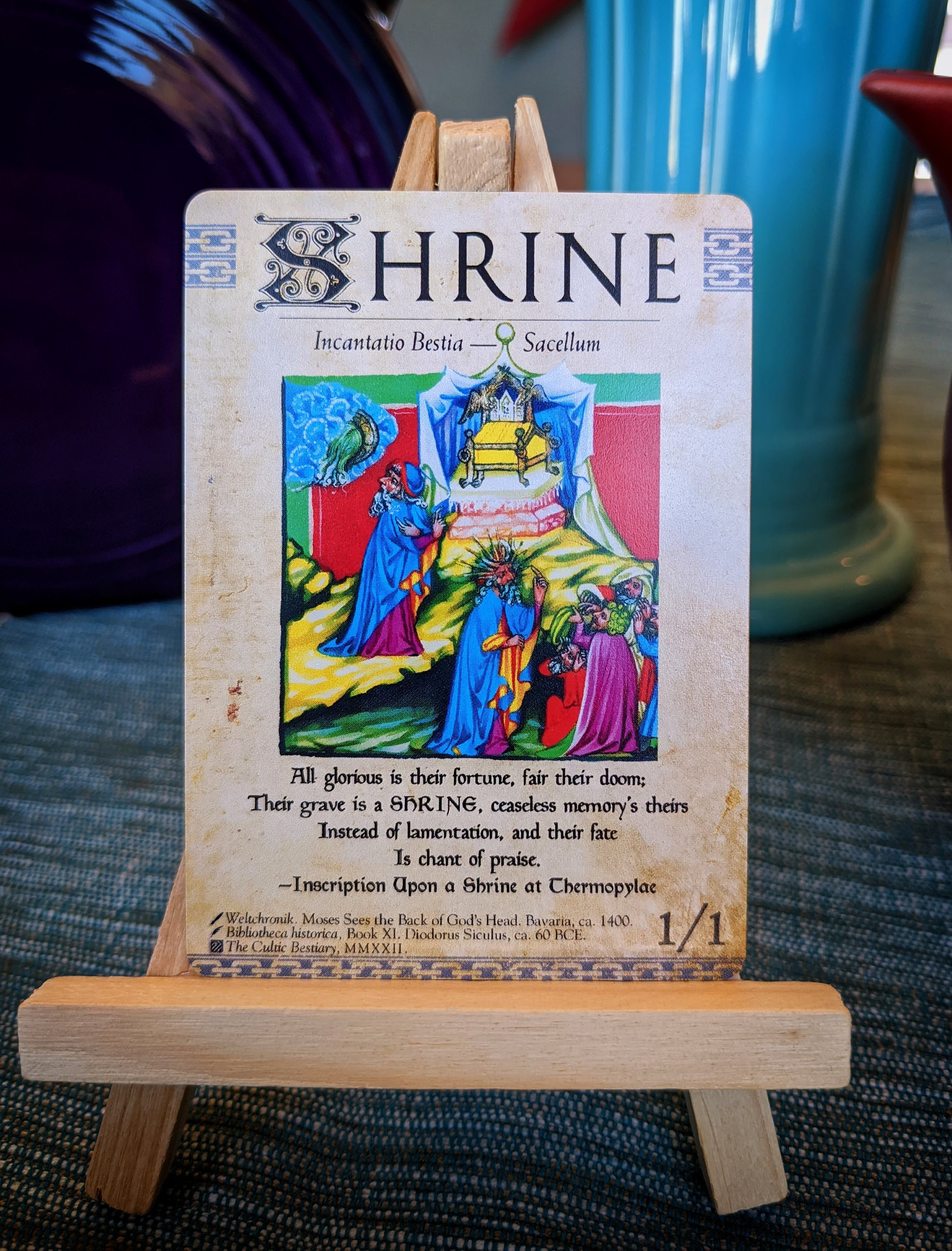 MTG Bestiary: Shrine Token - Etsy UK