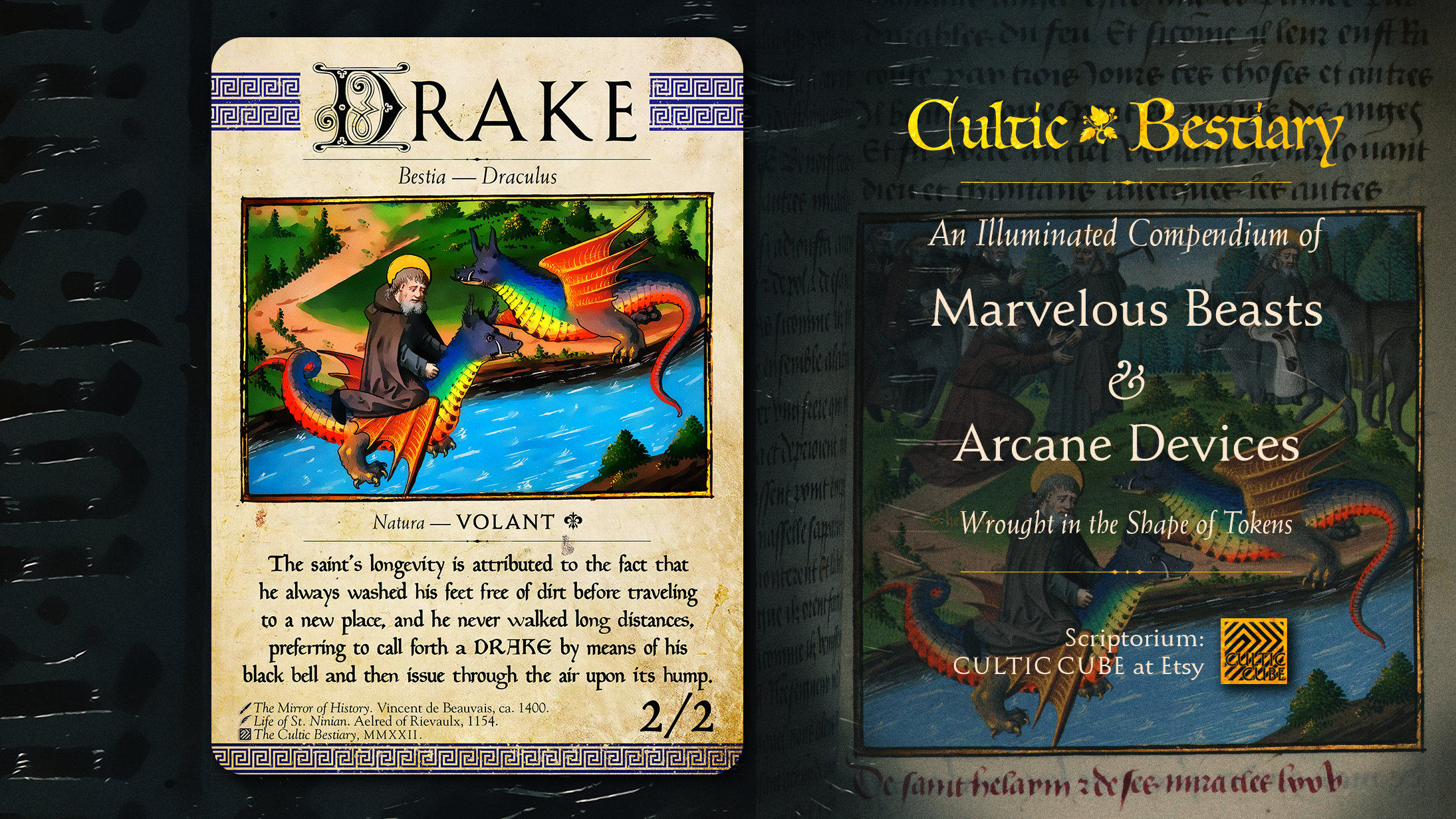 MTG Bestiary: Drake Token - Etsy