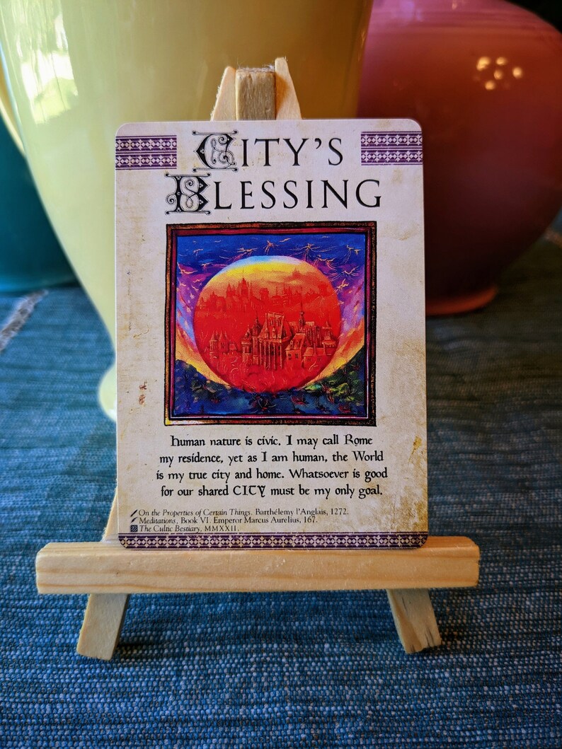 MTG Bestiary: City's Blessing Token (red Variant) - Etsy